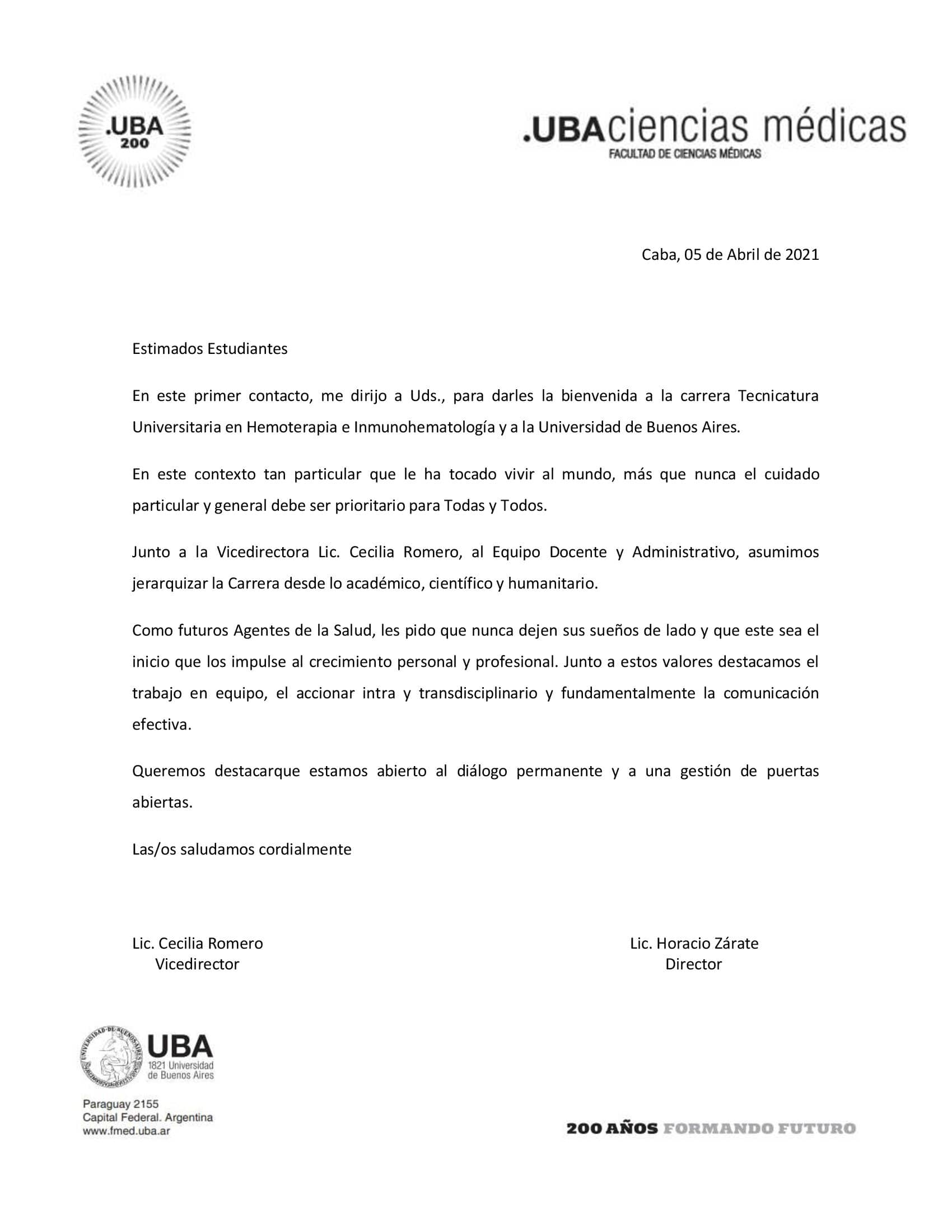 Cartelera | Facultad de Medicina UBA